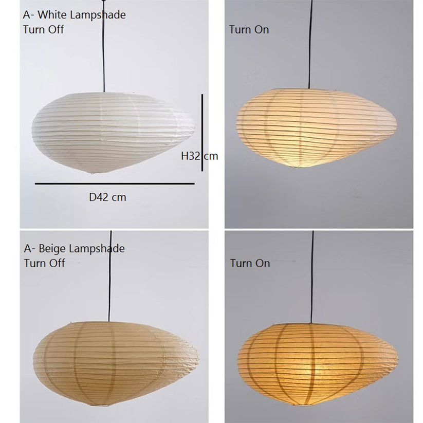 Japanese Paper Lantern, Wabi Sabi Paper Pendant Lights – indochinadecor