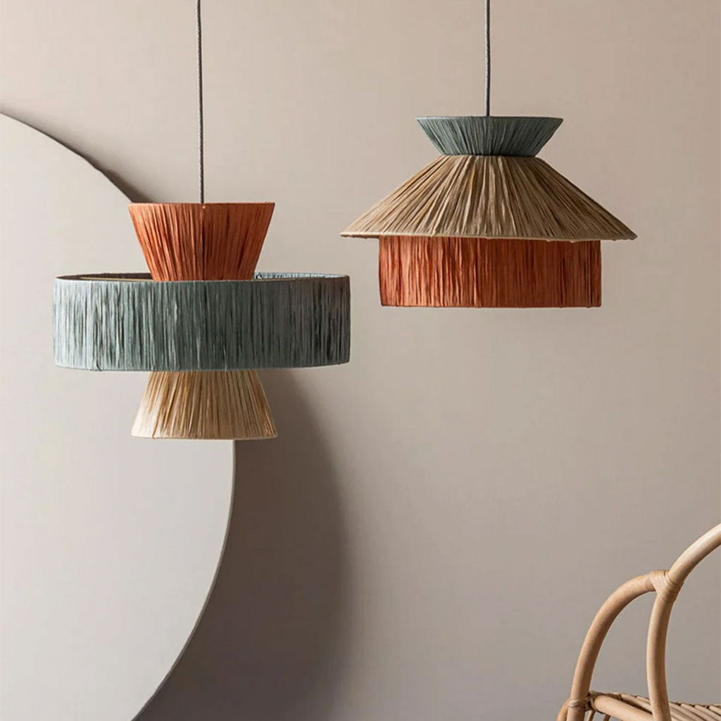 Boho Paper Pendant Light, Paper Lantern – indochinadecor
