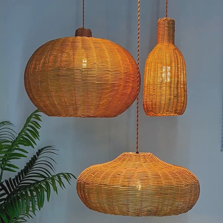 Rattan Pendant Light – indochinadecor